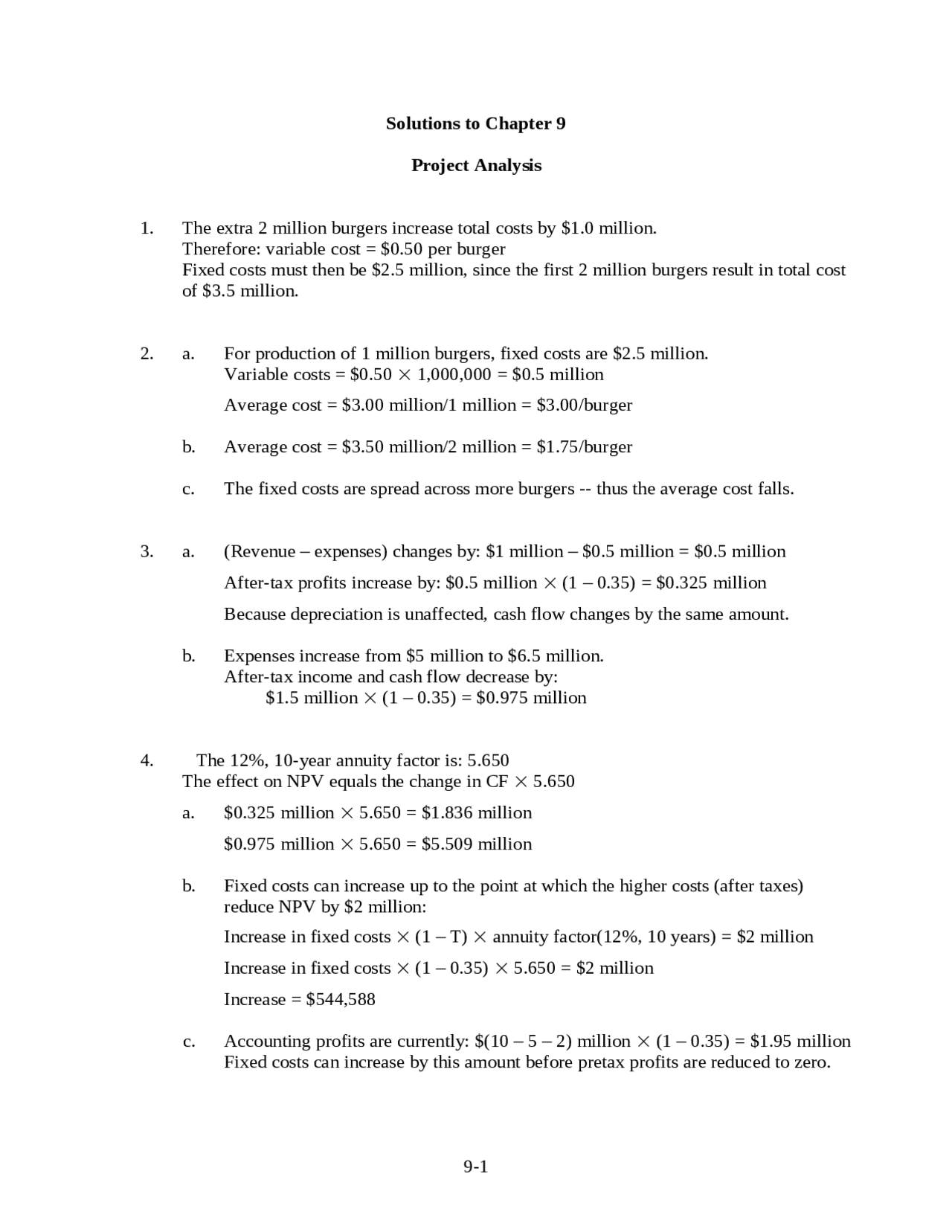 5 Solved Problems On Managerial Finance Assignment 6 Fin 300 Docsity