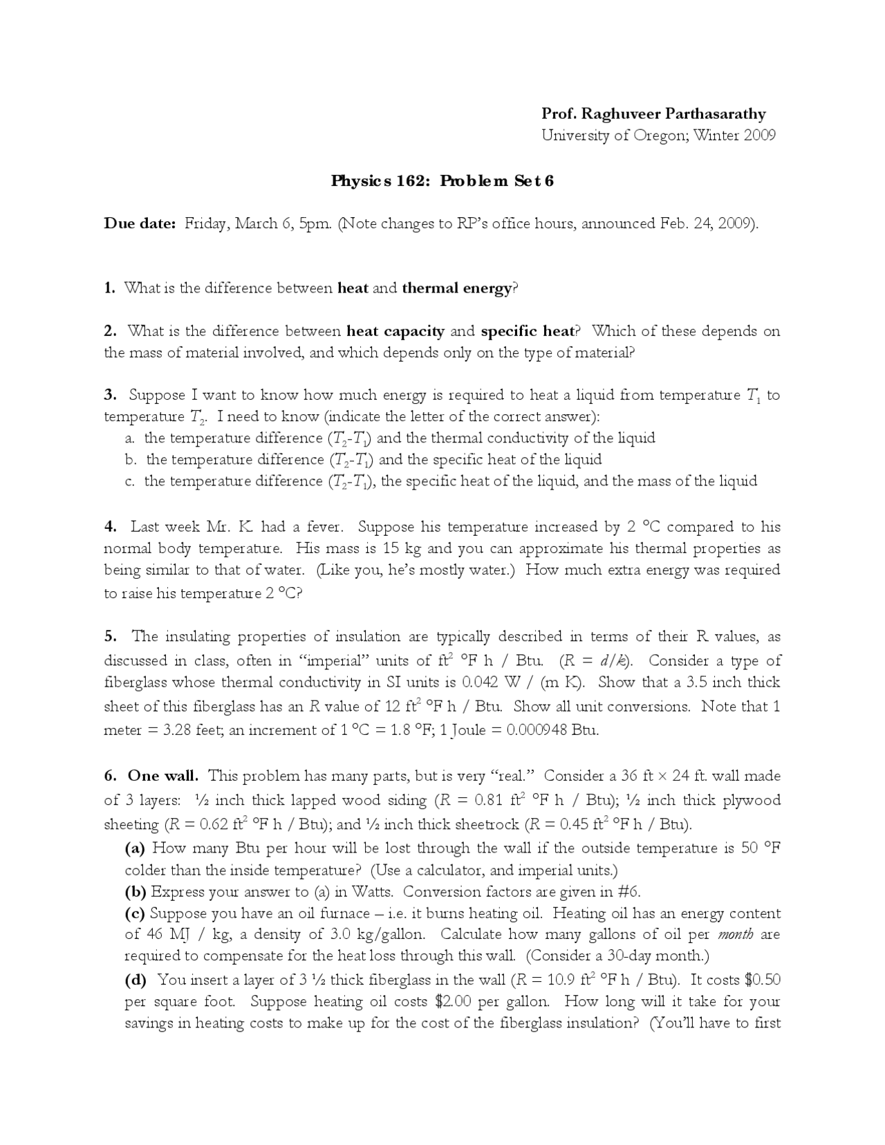 Problem Set 6 Questions Solar And Renewable Engineers Phys 162