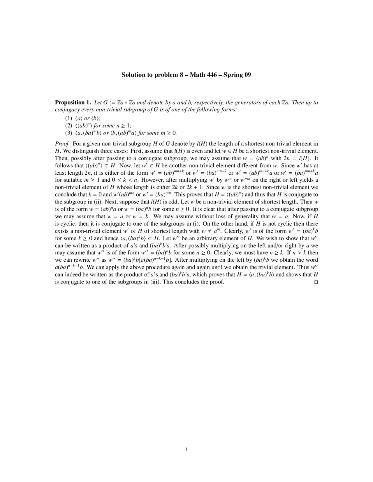 Solution To Problem 8 Introduction To Topology Ii Math 446 Docsity