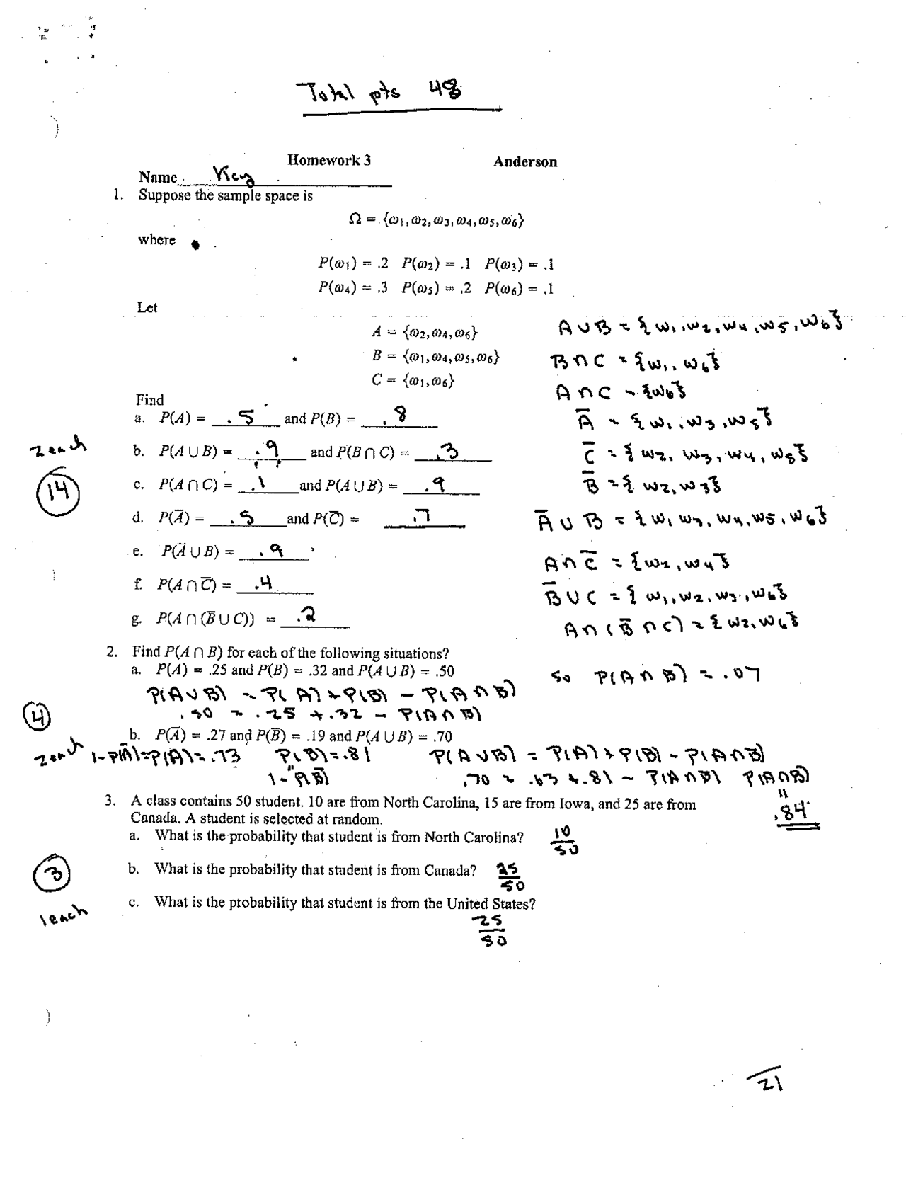 Homework 3 Solution Elements Of Statistics I Stat 1220
