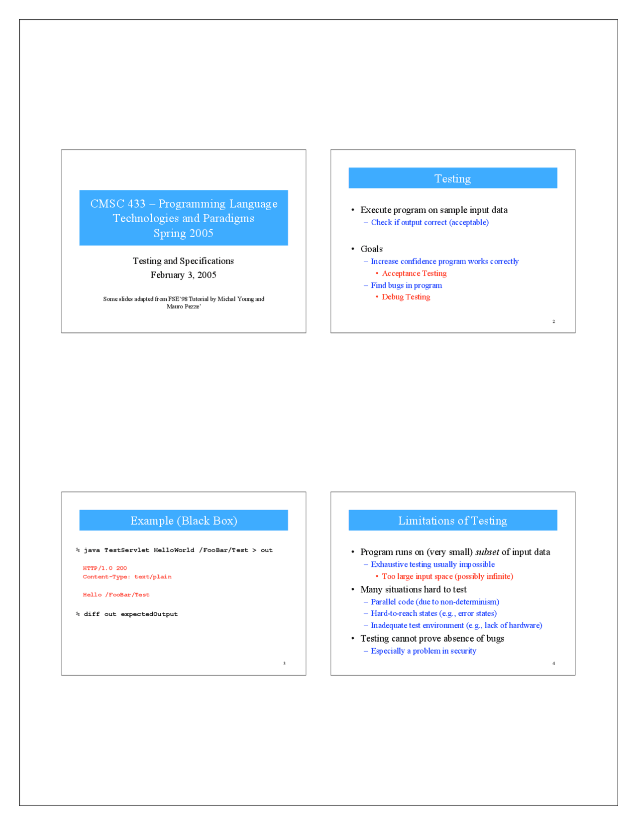 Programing Language Technologies And Paradigms Lecture Slides Cmsc 6371