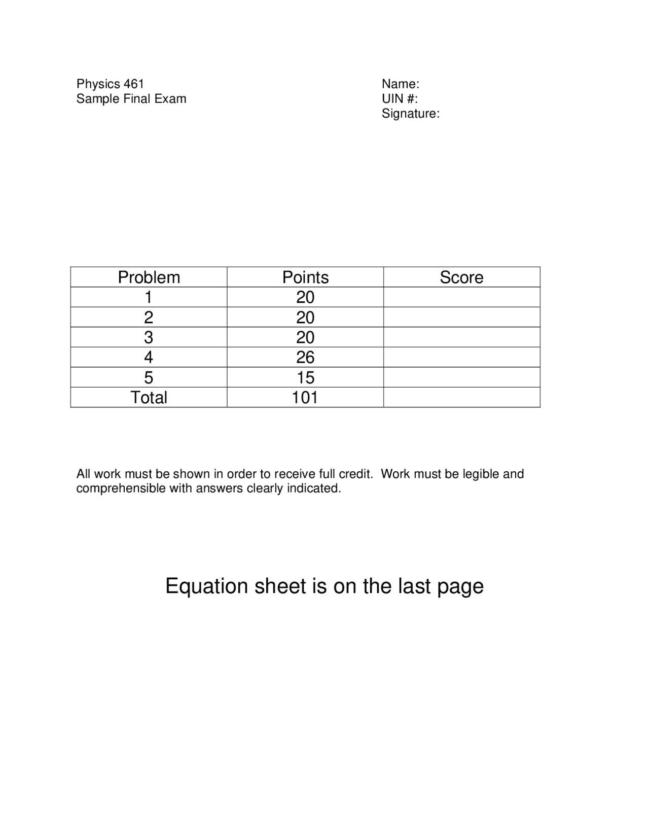 5 Practice Problems On Thermal And Statistical Physics Final Exam