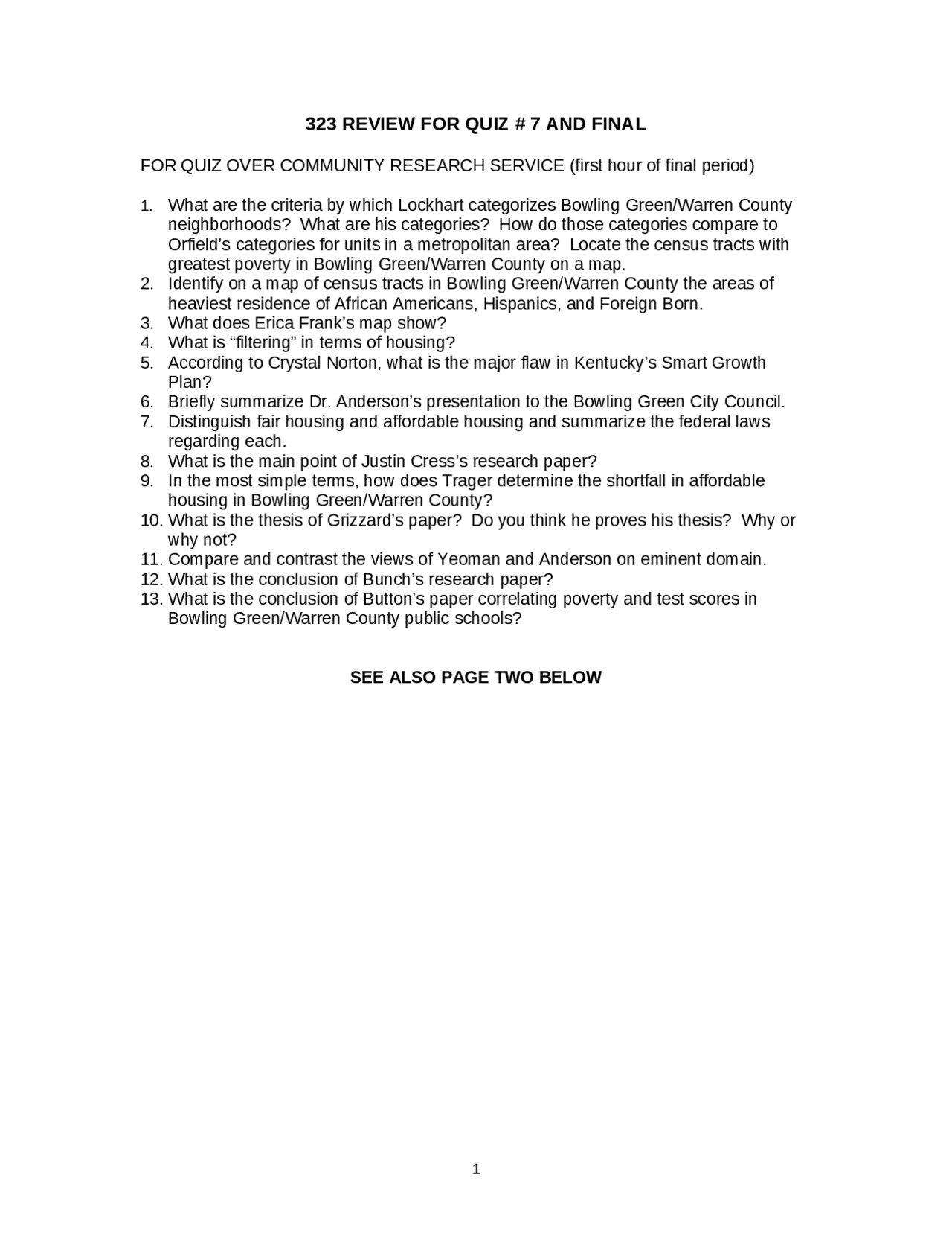 Review For Final Quiz 7 Social Ethics Phil 323 Docsity