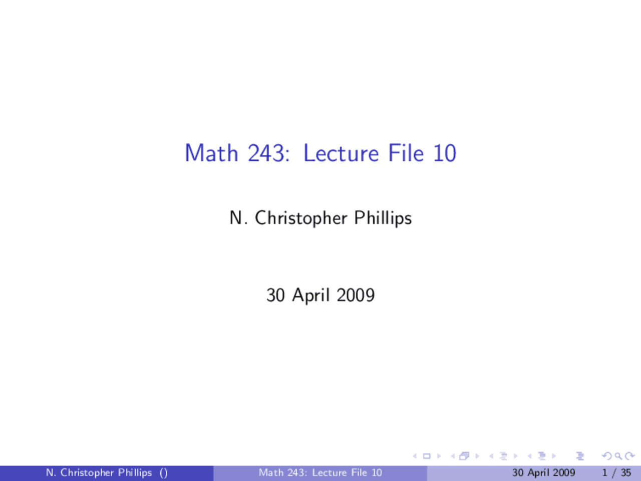 Significance Level Lecture Notes Math 243 Docsity