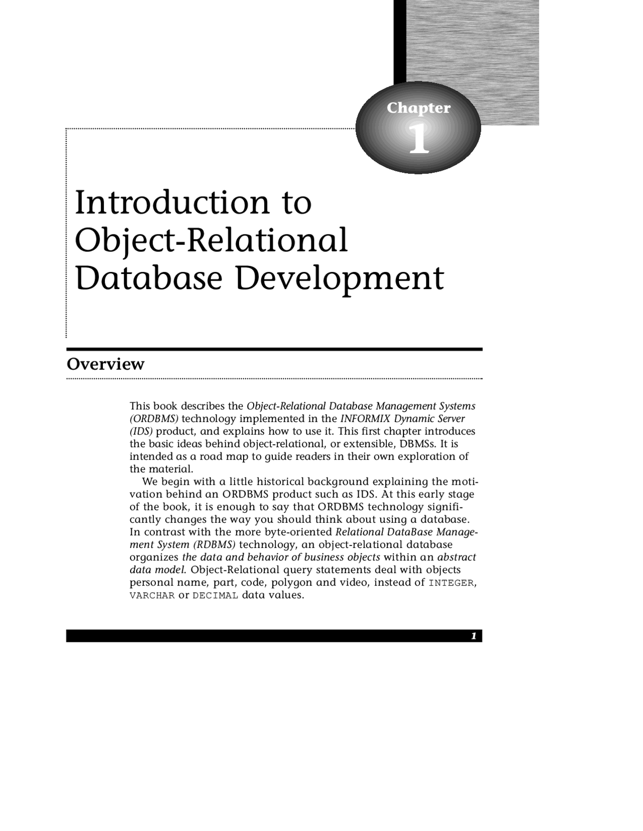 Introduction to Object Relational Database Development | CS 6750 - Docsity