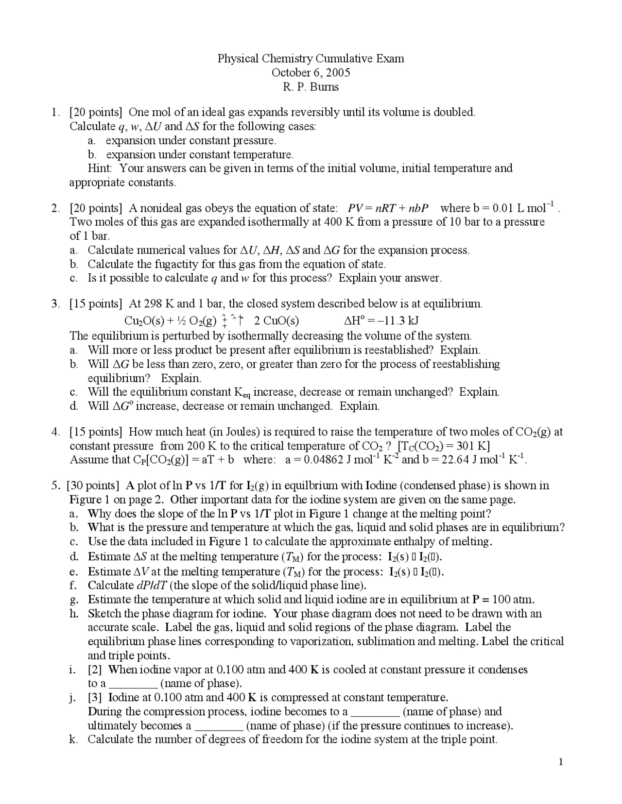 Solved Exam Questions Organic Chemistry Ii Chem 234 Docsity