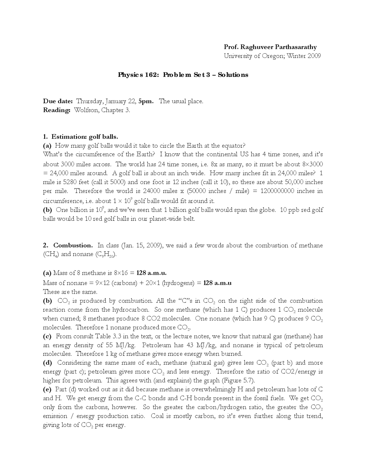 Solar And Renewable Engineers Problem Set 3 Solutions Phys 162