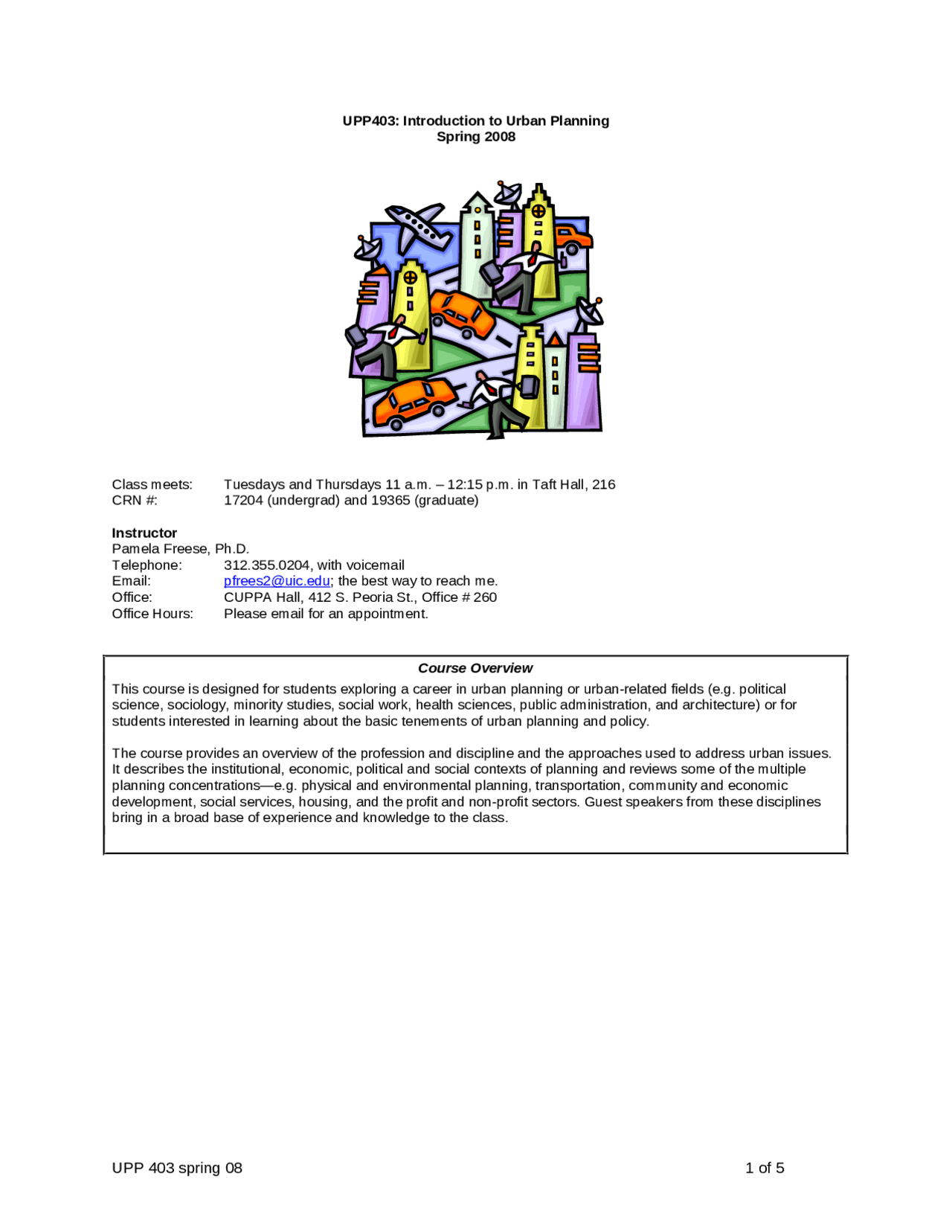 Introduction to Urban Planning - Study Guide Notes | UPP 403 - Docsity