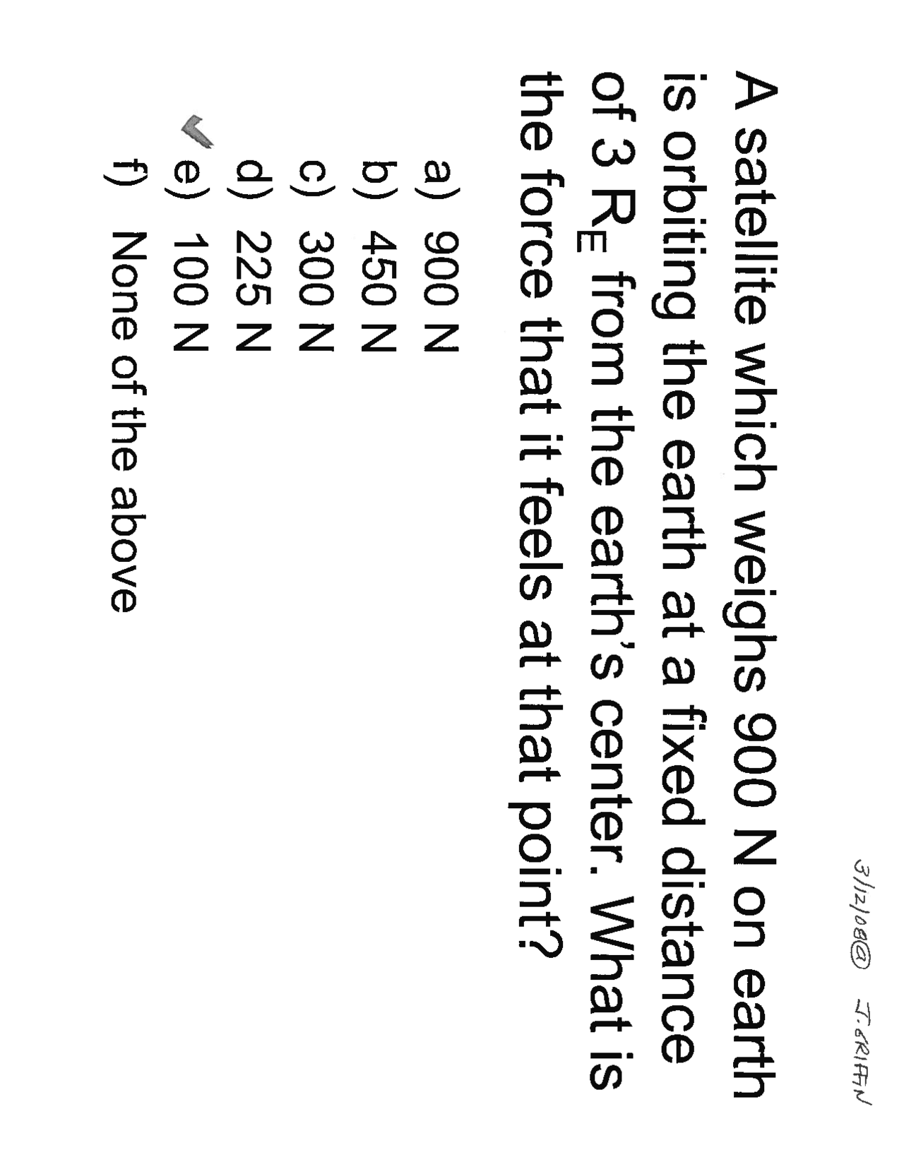 1 Solved Problem On Center Of Earth In Physics Phys 117 Docsity