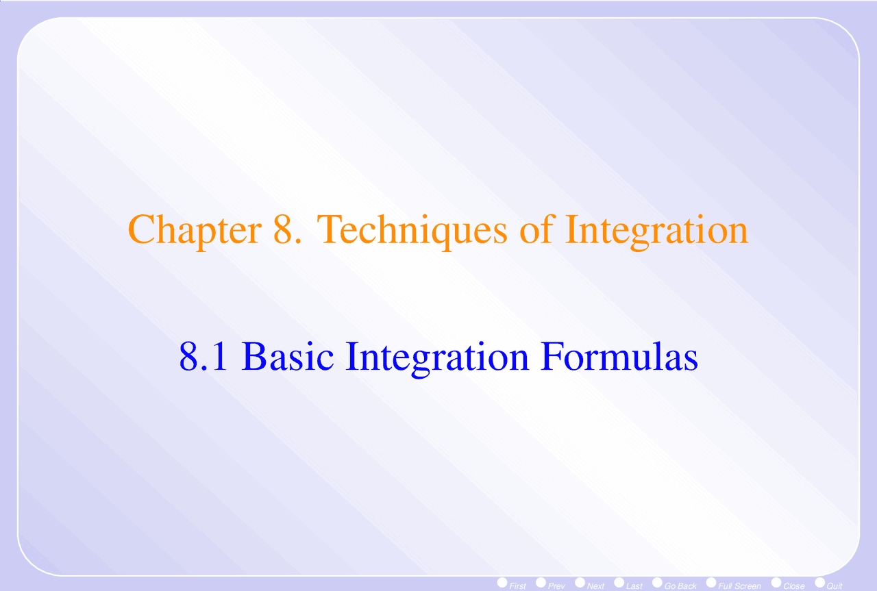 Techniques Of Integration Calculus Mat 021b Docsity