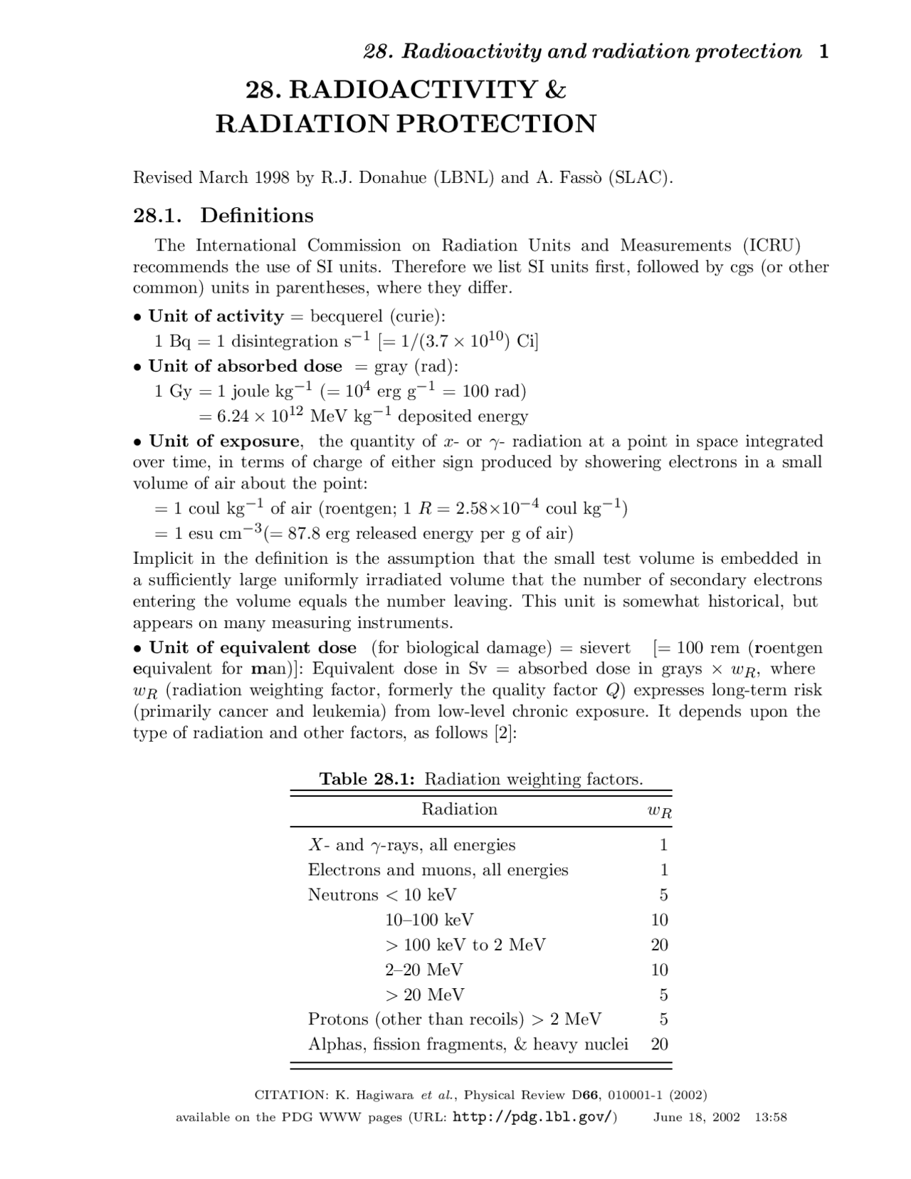 Radioactivity And Radiation Protection Notes For Exam Ssc 100 Docsity
