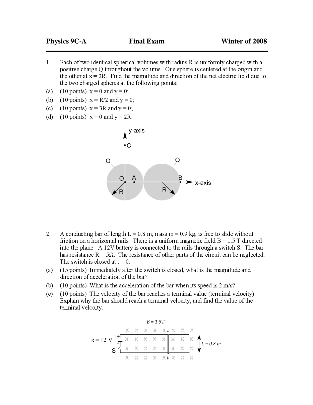 7 Unsolved Questions On Classical Physics Phy 009c Docsity