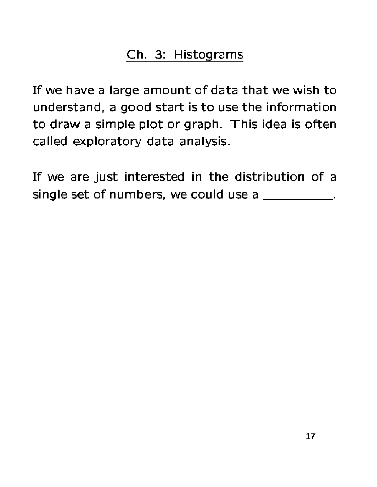 Histograms Introduction To Statistics Lecture Notes Stat 1040