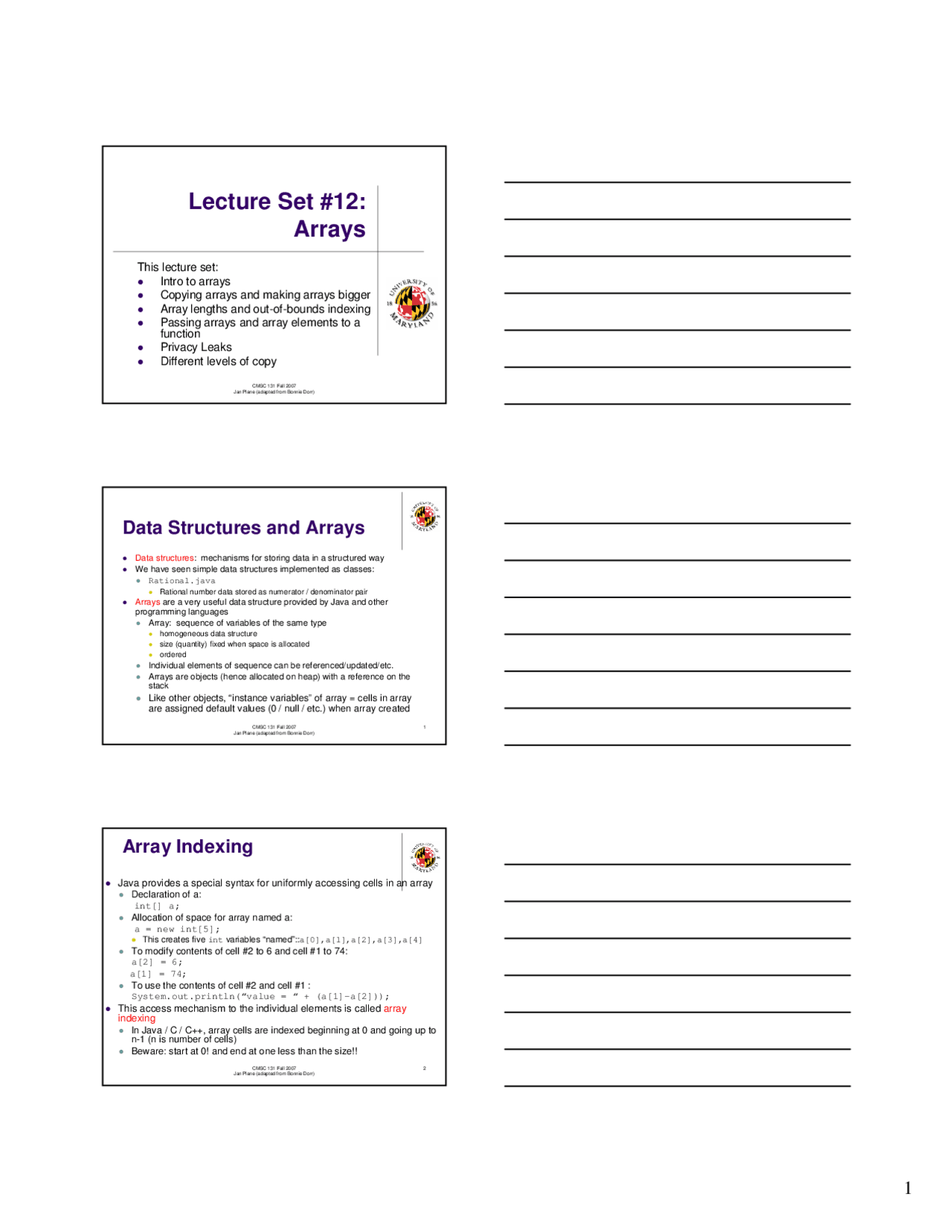 Data Structure And Arrays Object Oriented Program I Cmsc 131 Docsity 5493