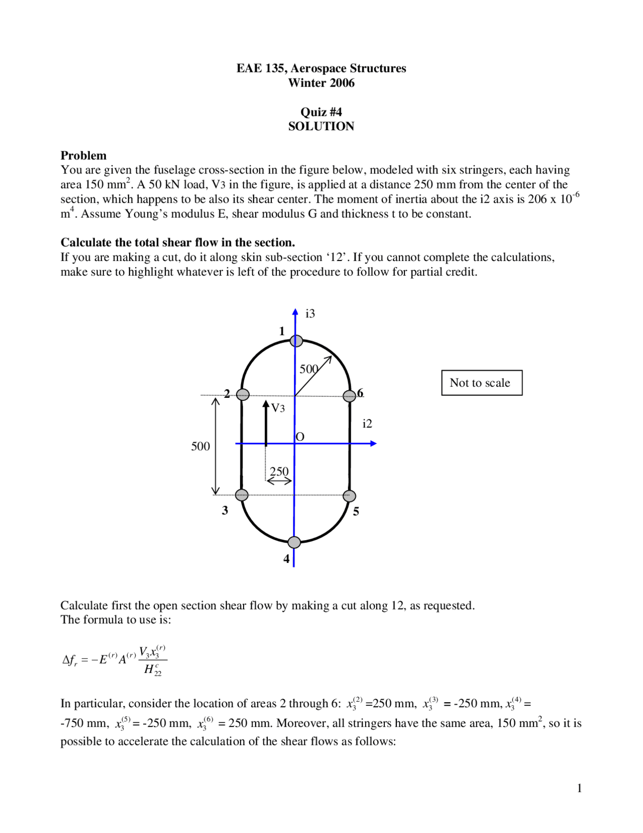 Quiz 4 Solutions Aerospace Structures Eae 135 Docsity