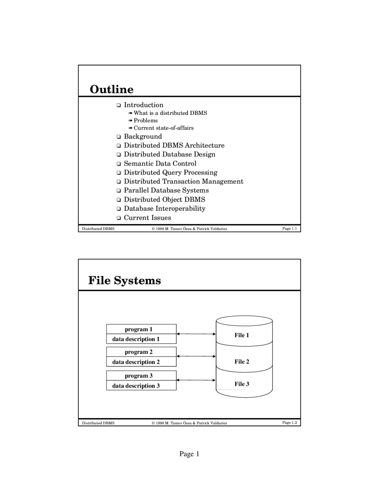 Distributed Dbms Architecture Semantic Data Control Outline Eng E3010 Docsity