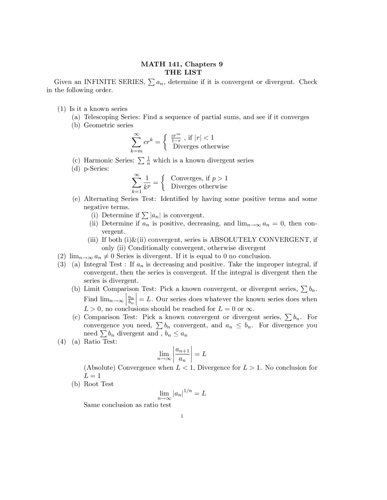 Exam 1 with 4 Questions - Calculus II | MATH 141 - Docsity