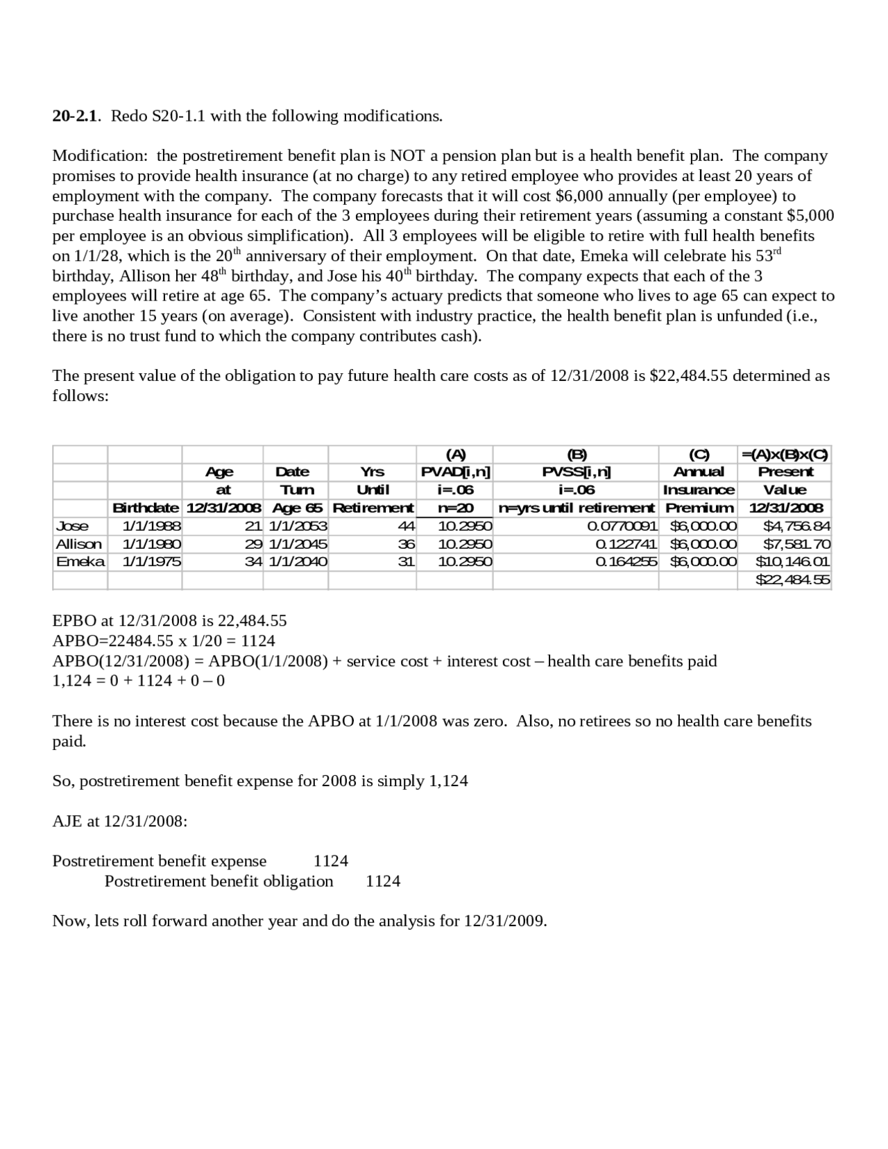 Modification - Intermediate Accounting II - Assignment 20 | ACC 4953 ...