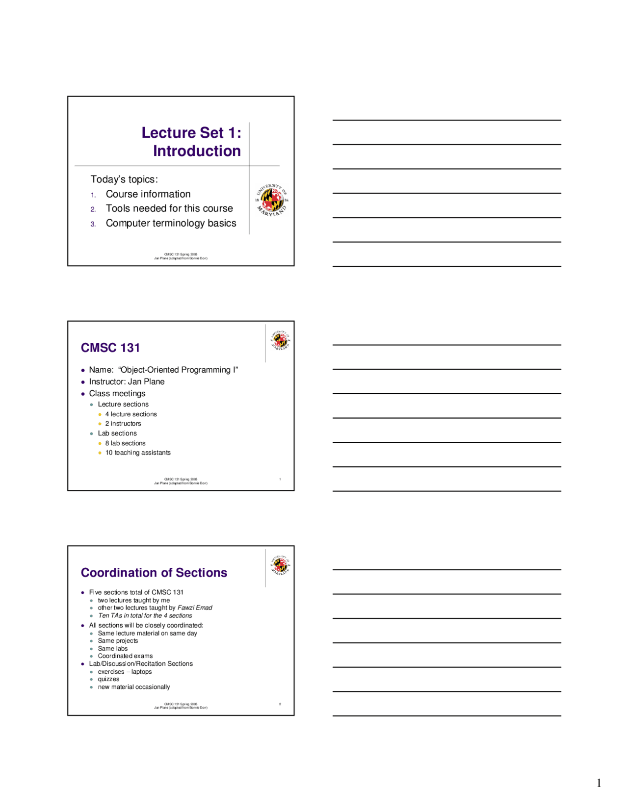 Slides On Introduction And Computer Terminology Basics Cmsc 131 Docsity