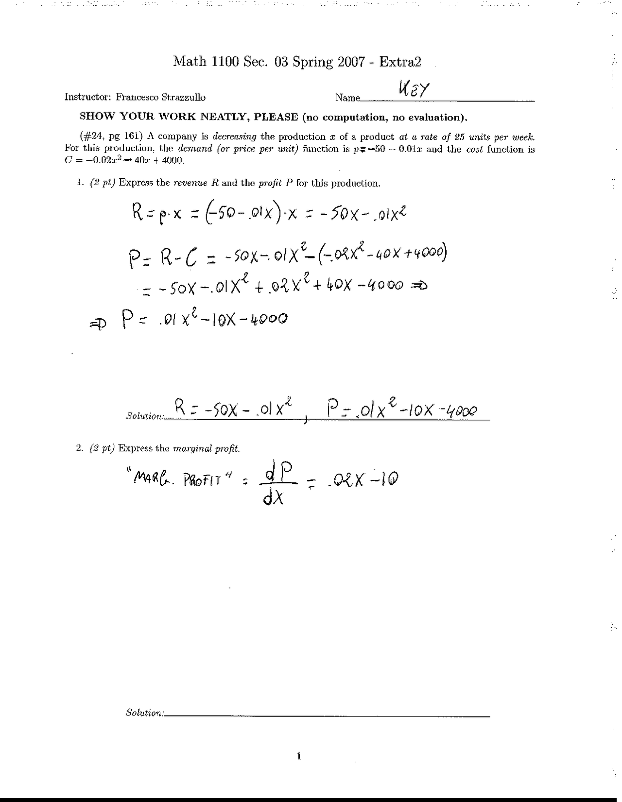 4 Questions With Solutions In Calculus Techniques Assignment Math