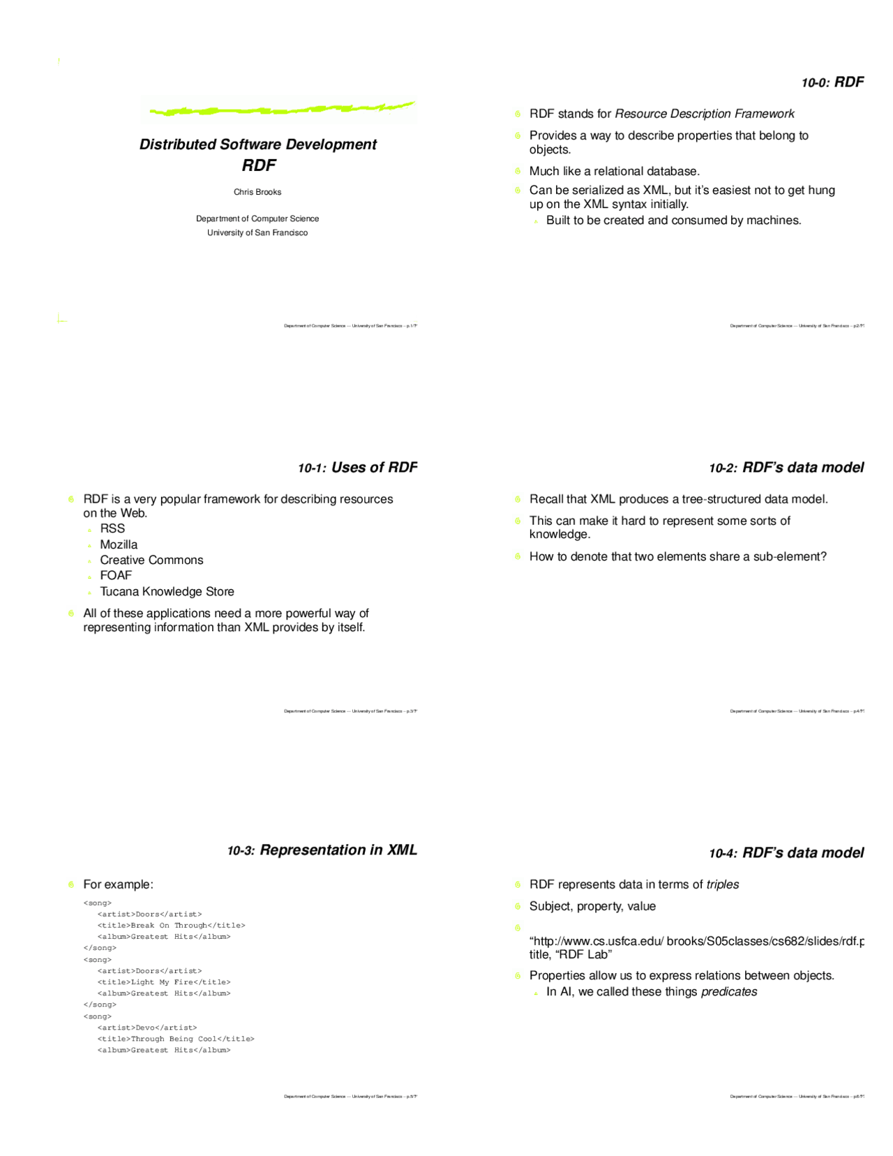 Pdf Data Model Lecture Notes Cs 682 Docsity