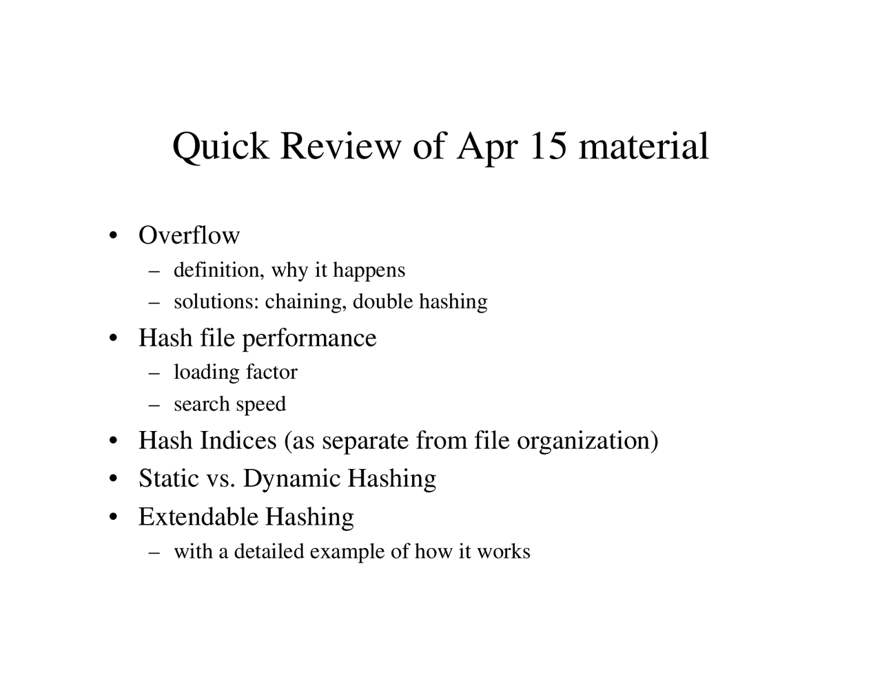 Multiple Key Access Database Design Lecture Notes Cmsc 424 Docsity