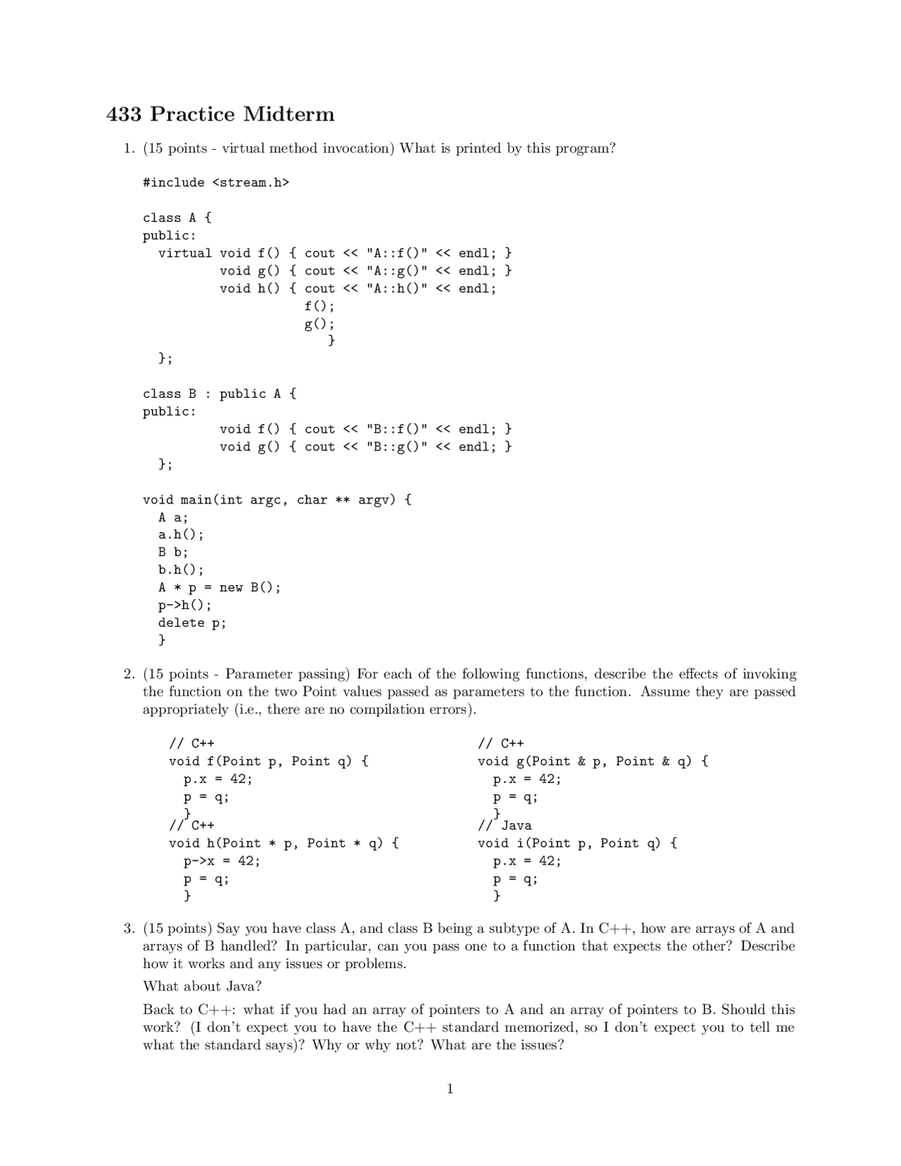 6 Solved Problems On The Java Functions Midterm Exam Cmsc 433 Docsity 6086