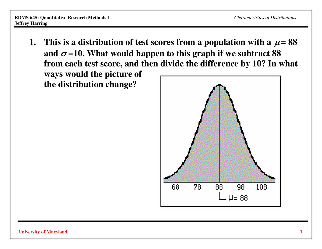 Quantitative Research Methods I Exam Questions Edms 645 Docsity