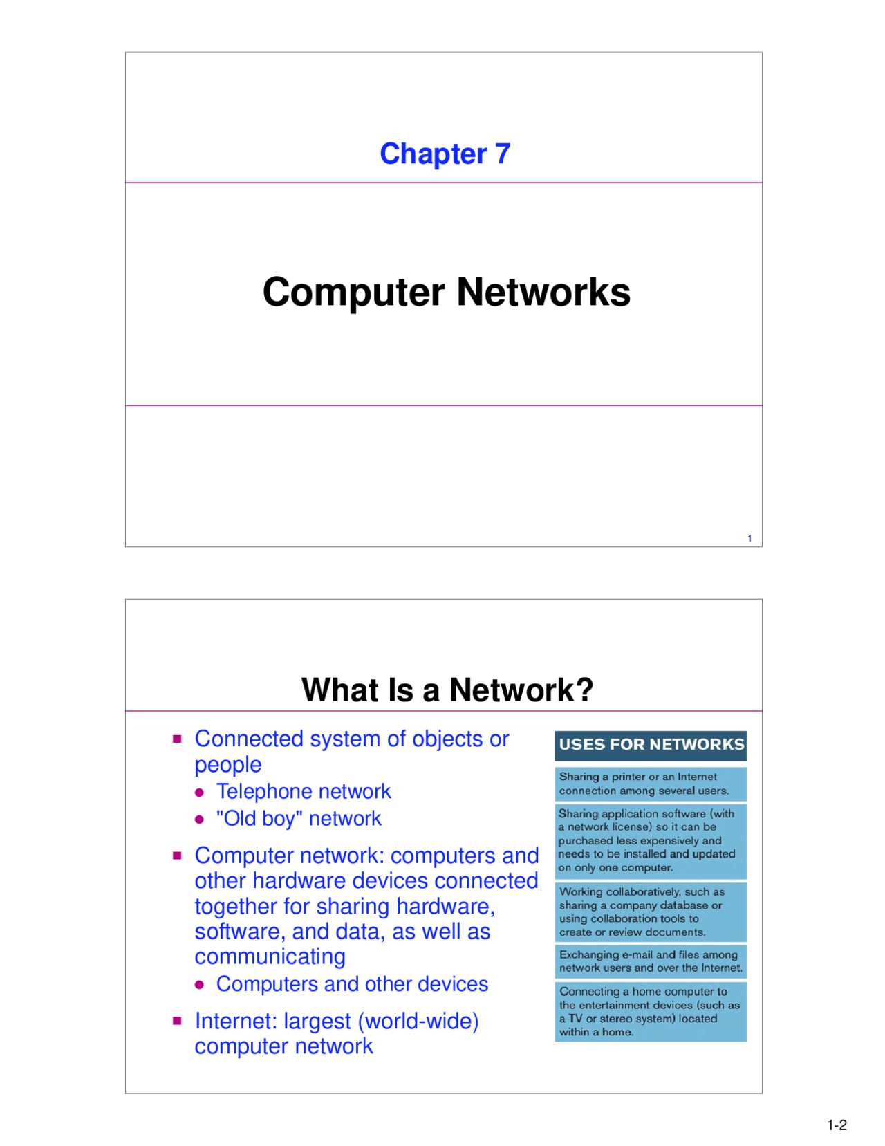 Computer Networks Lecture Slides Cis 101 Docsity