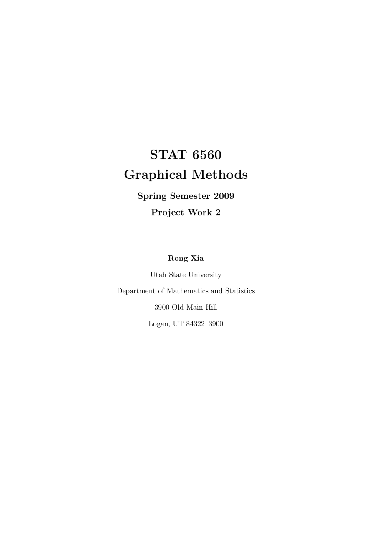 Iplots Interactive Graphics For R Graphical Methods Stat 6560