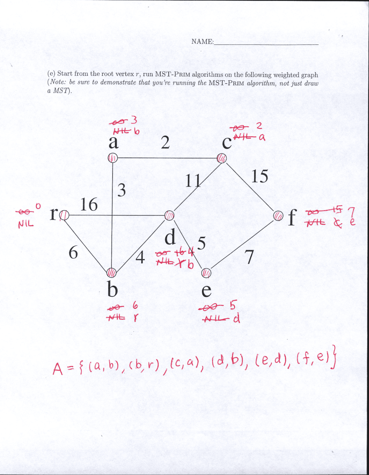 Quiz 2 With Solution For Algorithm Design Ecs 122a Docsity 1131