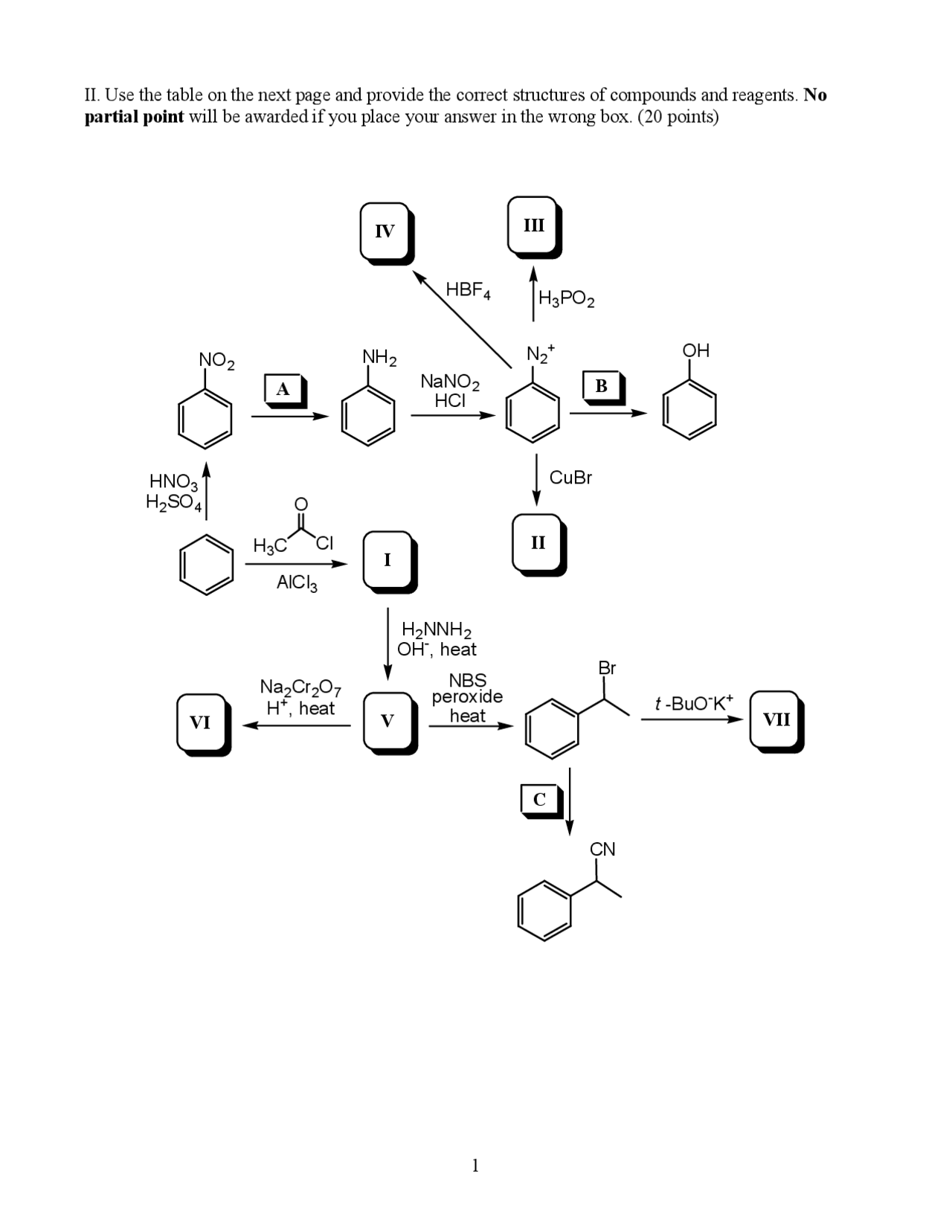 Practice Exam - Organic Chemistry II | CHEM 2320 - Docsity