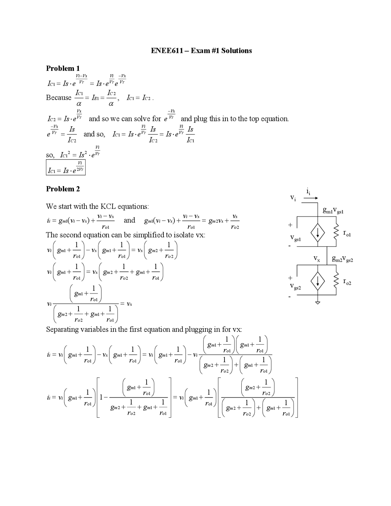 5 Solved Problems On Resistance Examination 1 Enee 611 Docsity