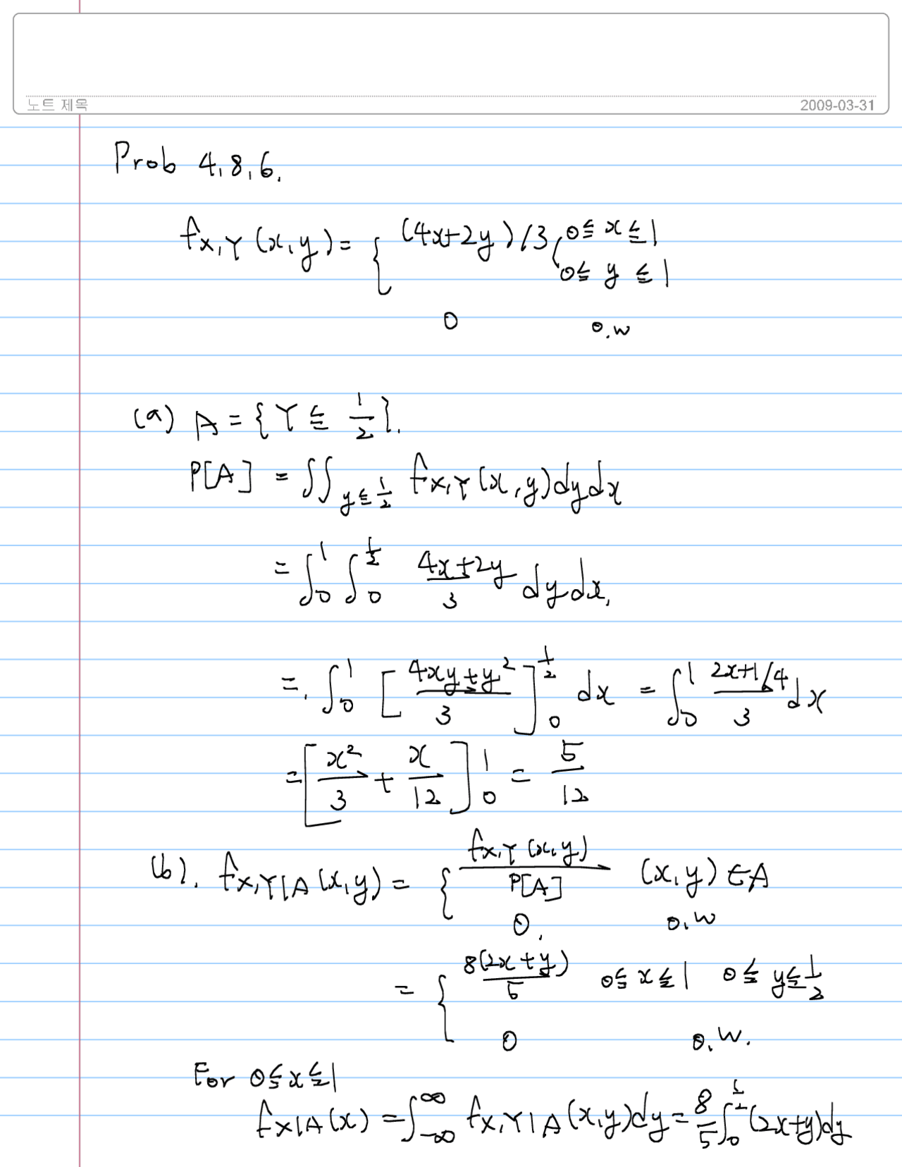 An Introduction to Engineering Probability - Handwritten Notes | ENEE ...