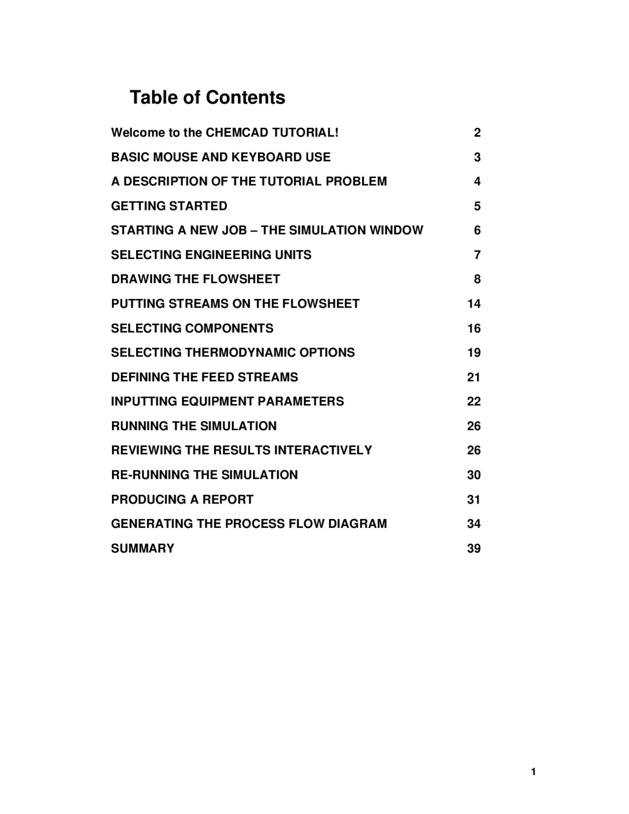 Table of Contents Review Sheet - Engineering and Computer Science ...