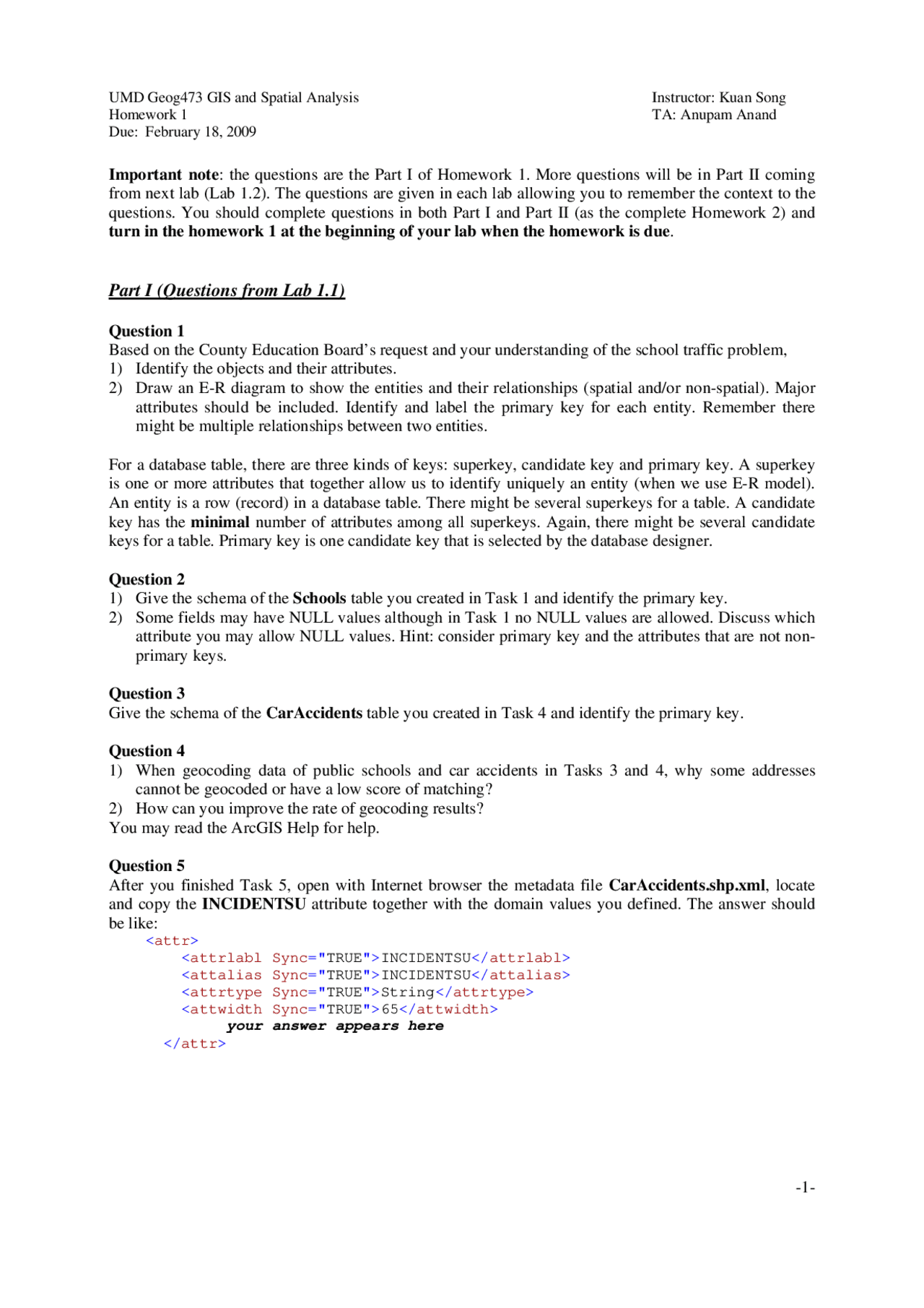 Homework 1 Geographic Information Systems And Spatial Analysis Geog