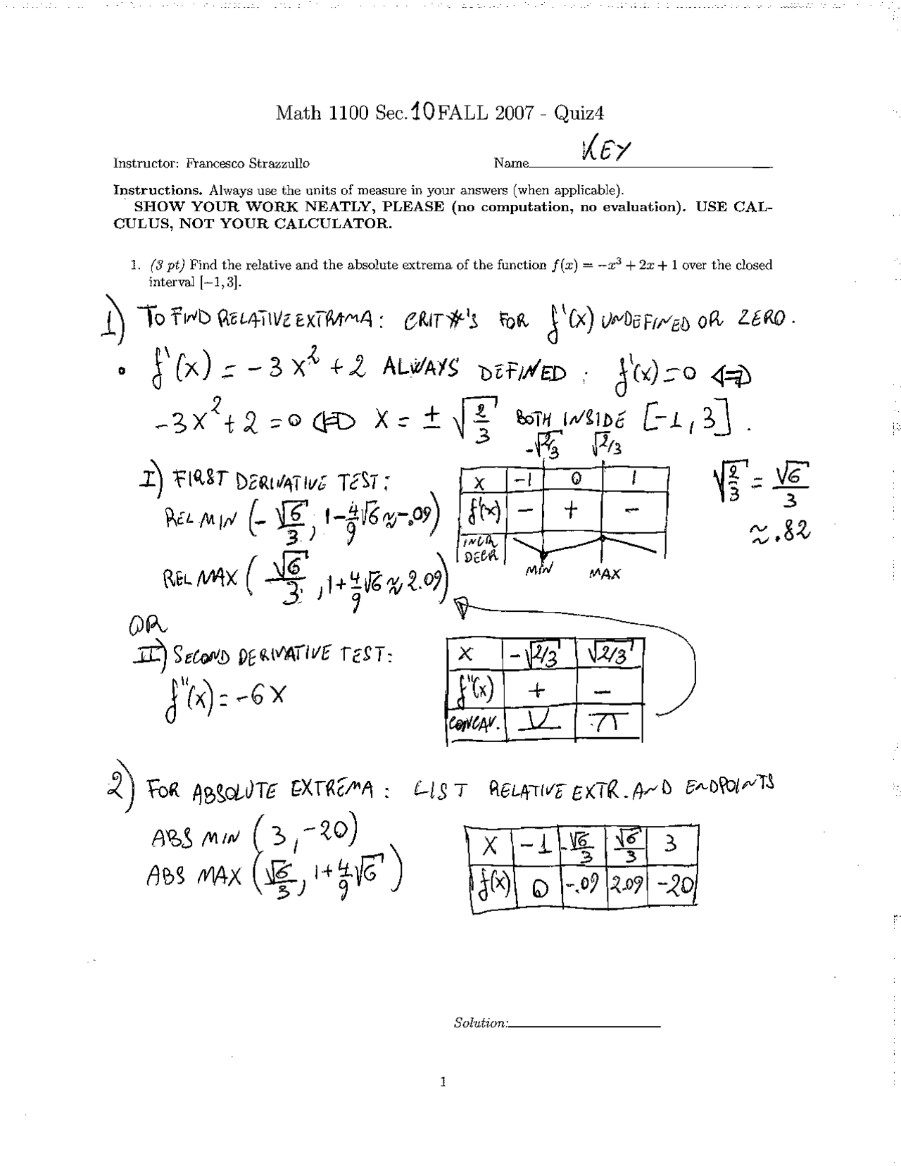 3 Solved Problems To Find The Interval Functions Quiz 4 Math 1100