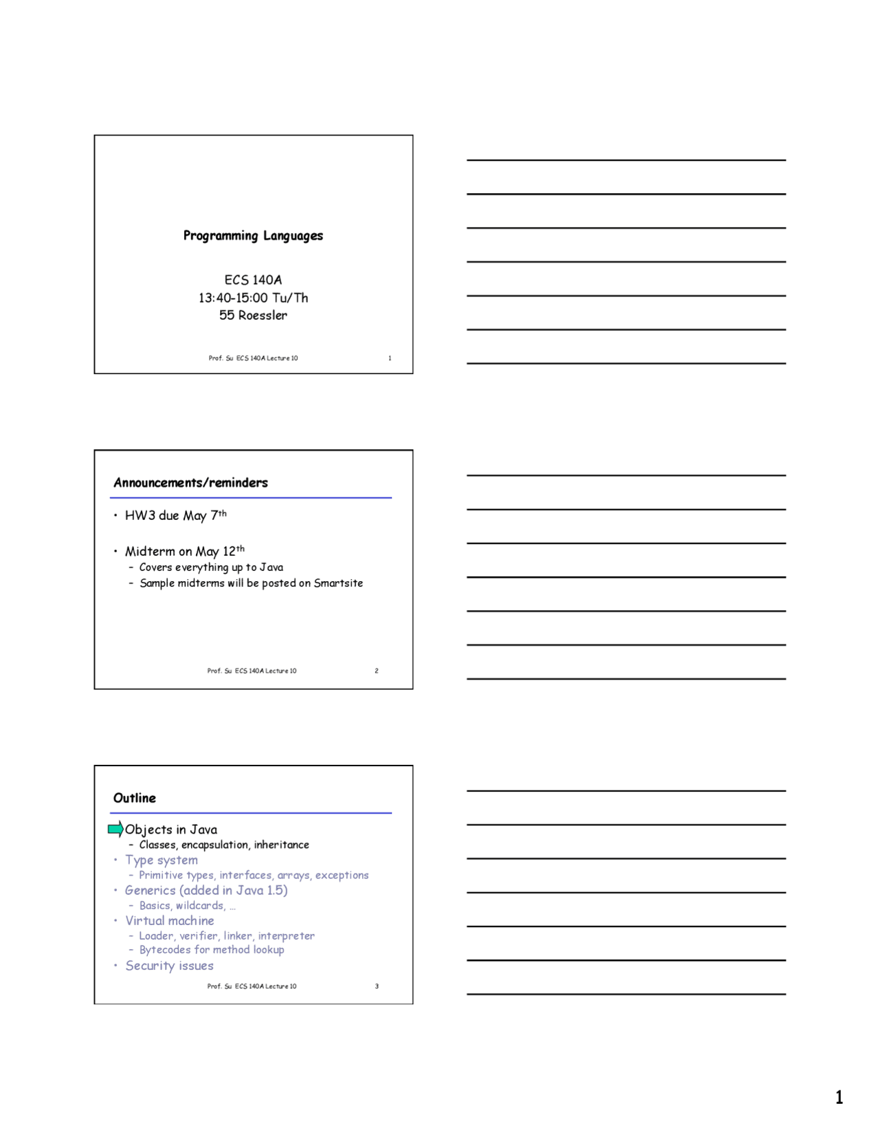 Programming Language Assignment 3 Ecs 140a Docsity