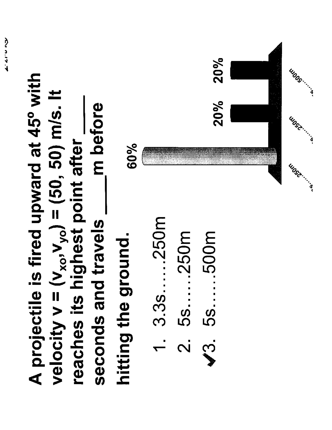 Solved Problems on Projectile Velocity - Homework | PHYS 117 - Docsity