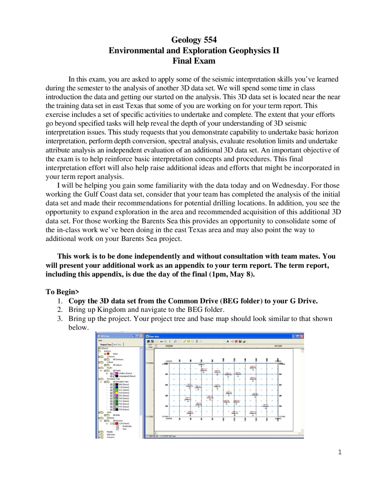 Final Exam - Environmental and Exploration Geophysics II | GEOL 554 ...