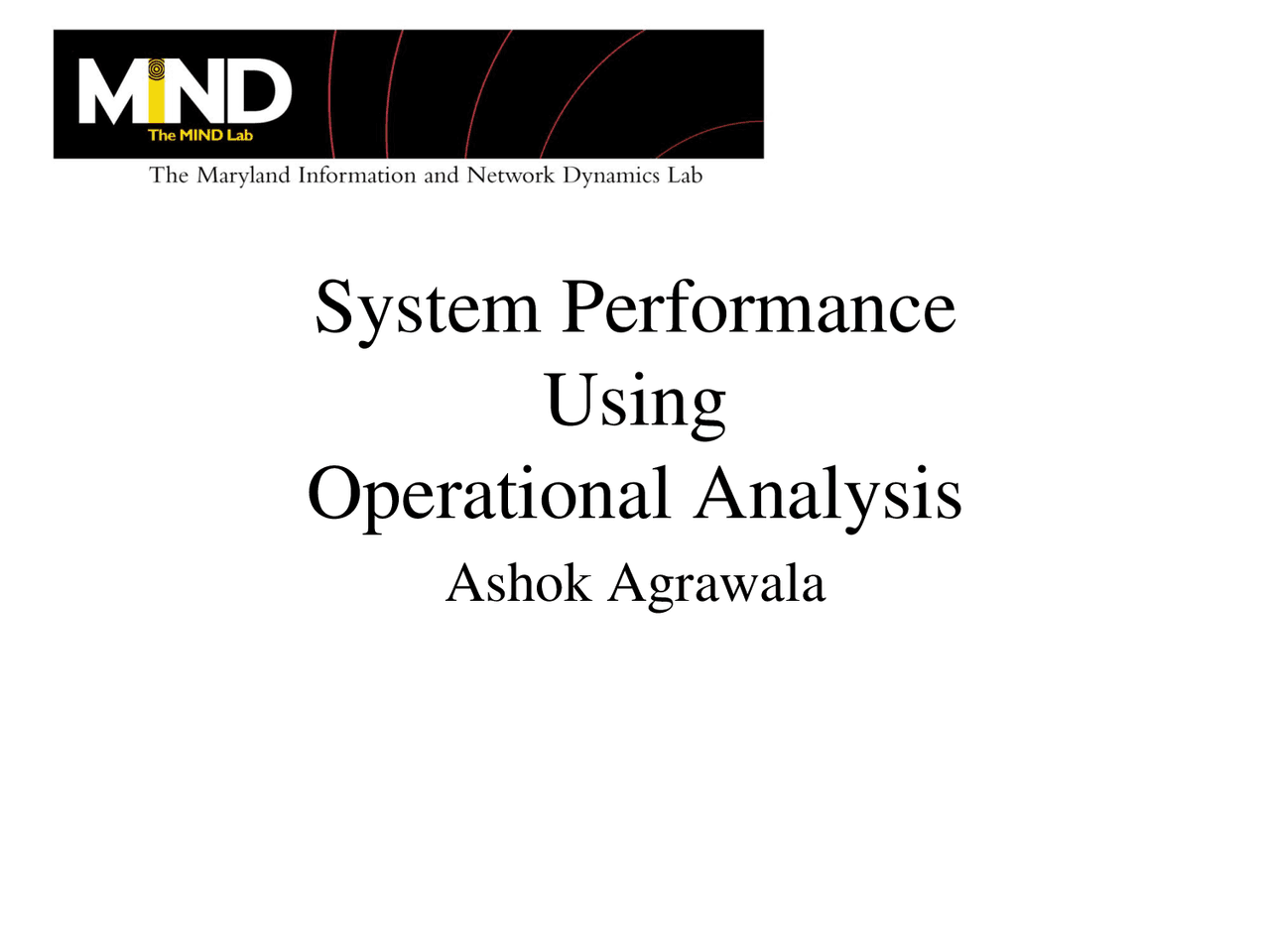 System Performance Using Operational Analysis Cmsc 412 Docsity