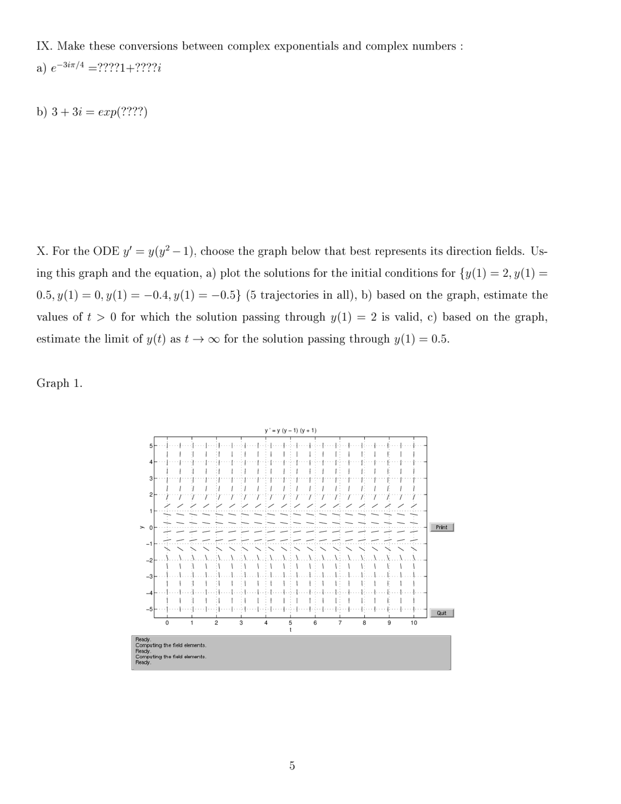 Conversions between Complex Exponentials and Complex Numbers - Notes ...