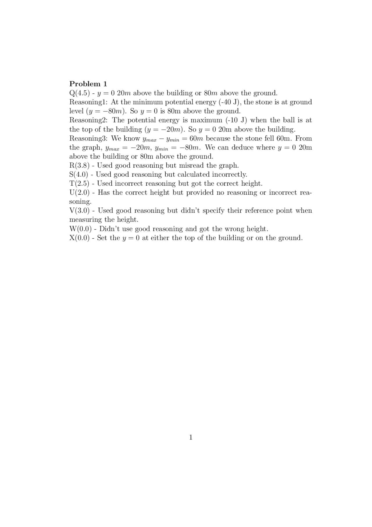 4 Problems Of Quiz General Physics Phy 007a Docsity