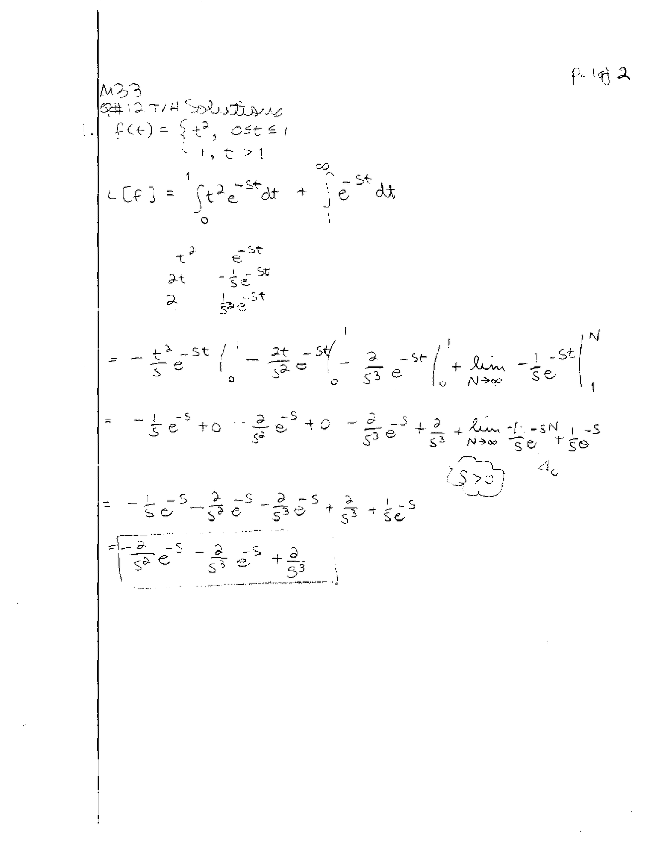 3 Solved Problems On Differential Equations Quiz 12 Math 0033 Docsity