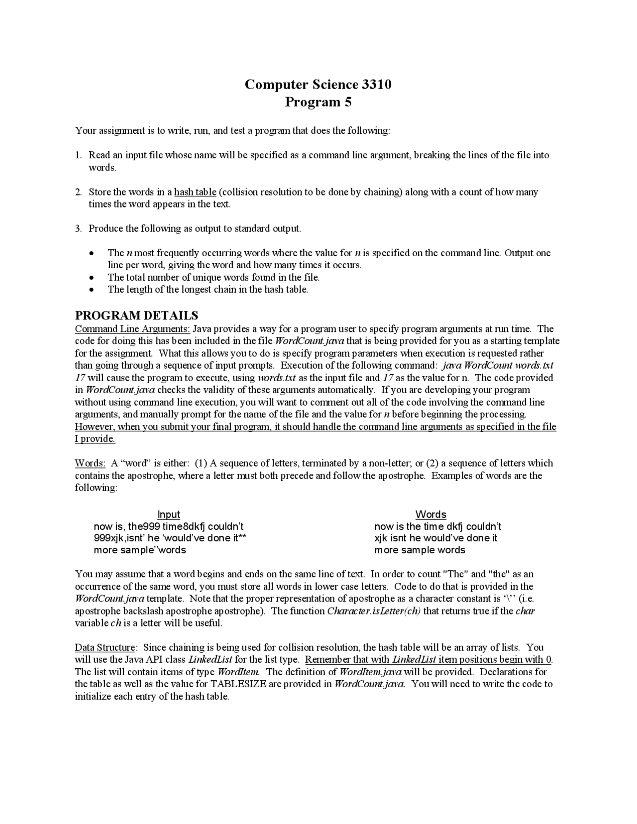 Advanced Data Structures And Data Abstraction Computer Science Csci 3310 Docsity