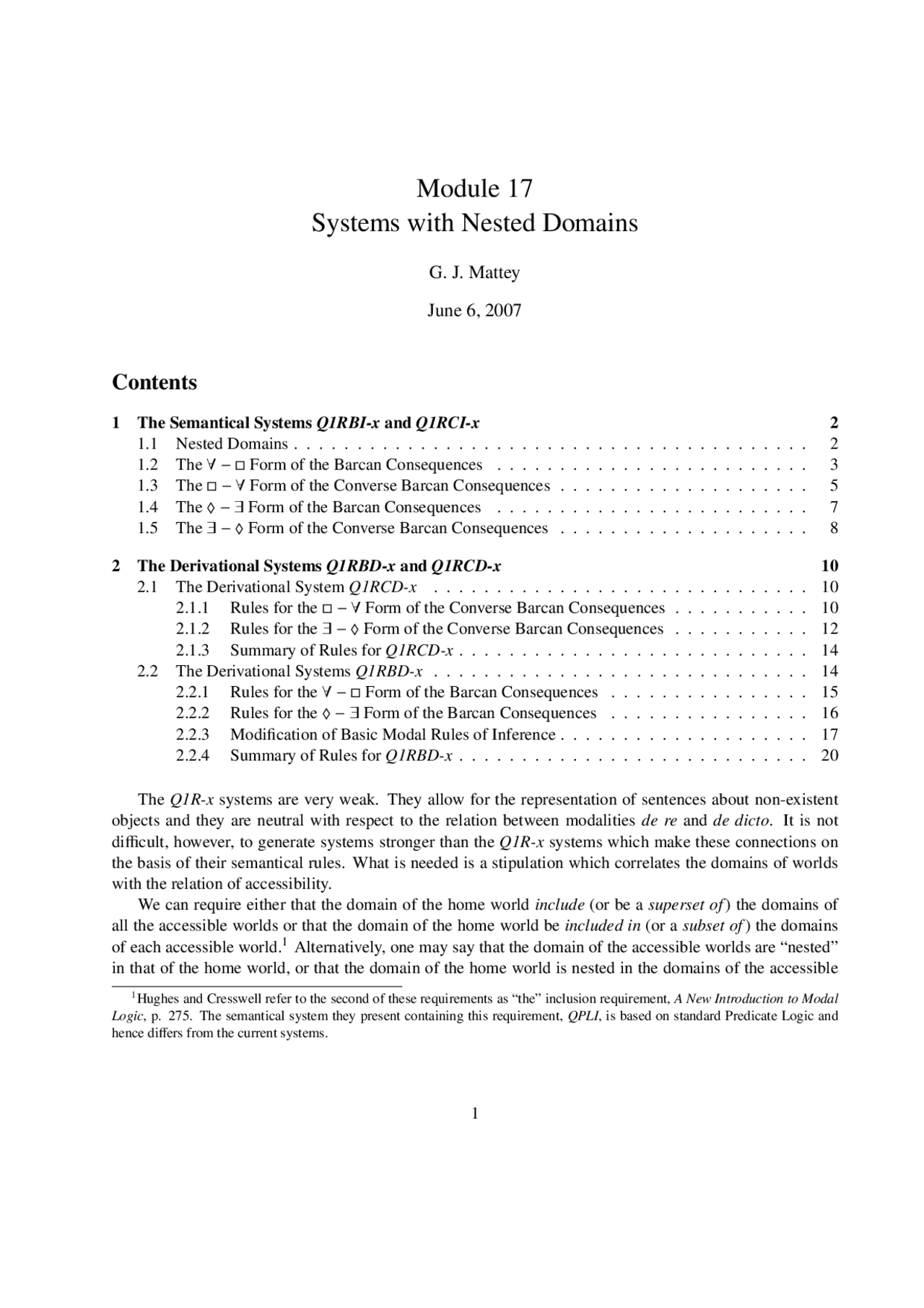 System With Nested Domains Module 17 Phi 134 Docsity