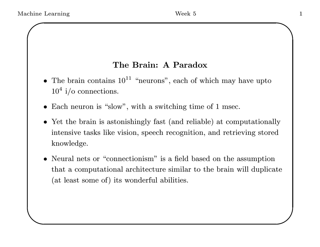 The Brains Contains Neurons A Paradox Ecs 271 Docsity