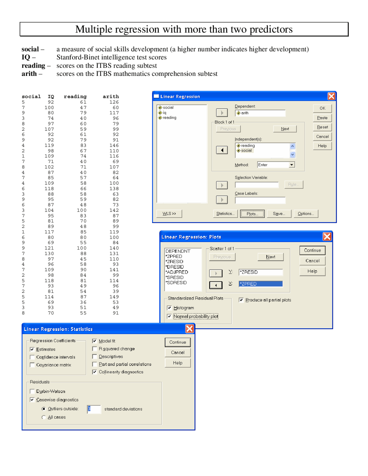 Multiple Regression With More Than Two Predictors Edms 651 Docsity