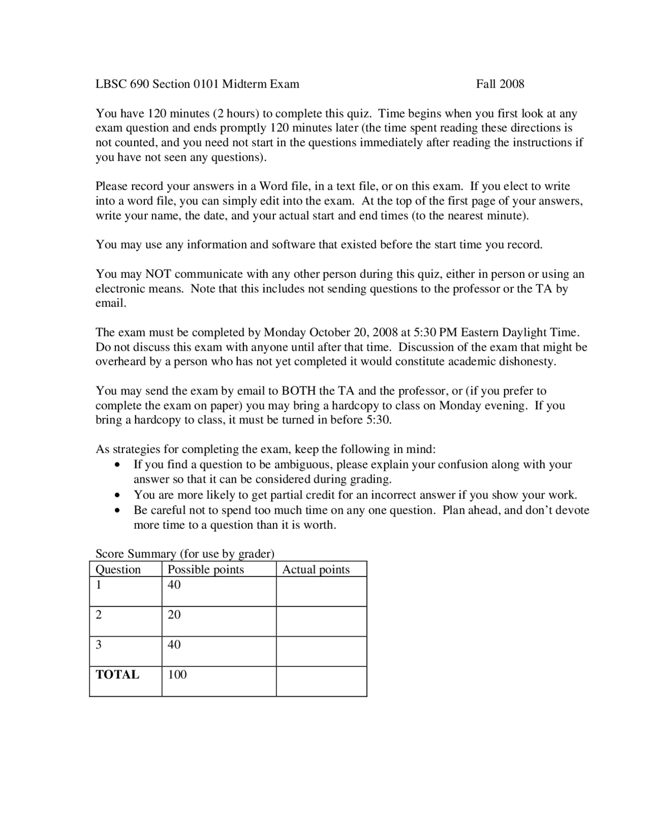 3 Solved Questions To Visit A San Francisco Midterm Exam Lbsc 690