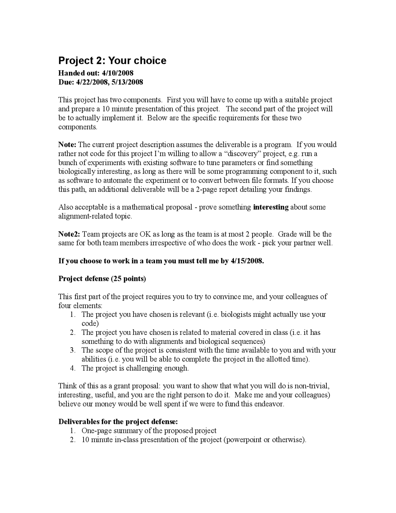 Project 2: Your Choice - Theory of Computing | CMSC 858P | Study Guides ...